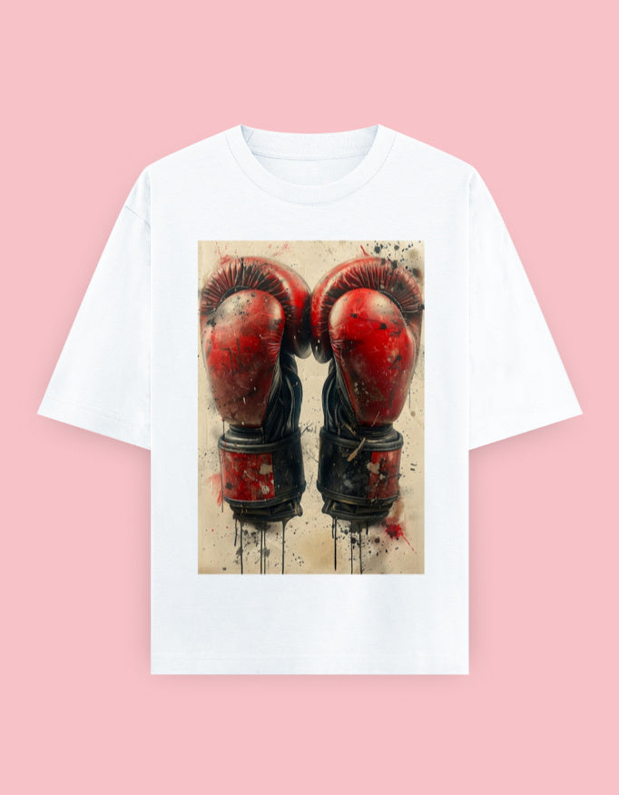 Boxing Gloves Oversized Tee – DK Classic Fox